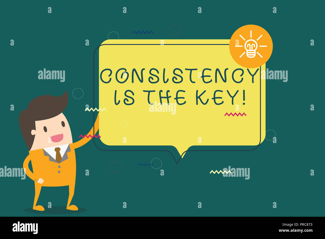 Writing note showing Consistency Is The Key. Business photo showcasing ...