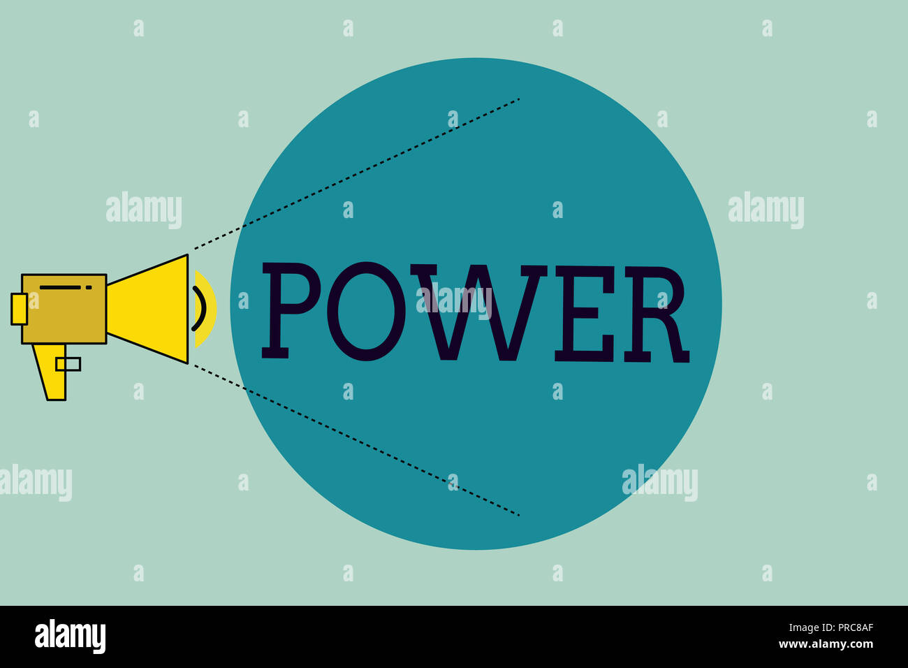 Handwriting text writing Power. Concept meaning ability capacity to do ...