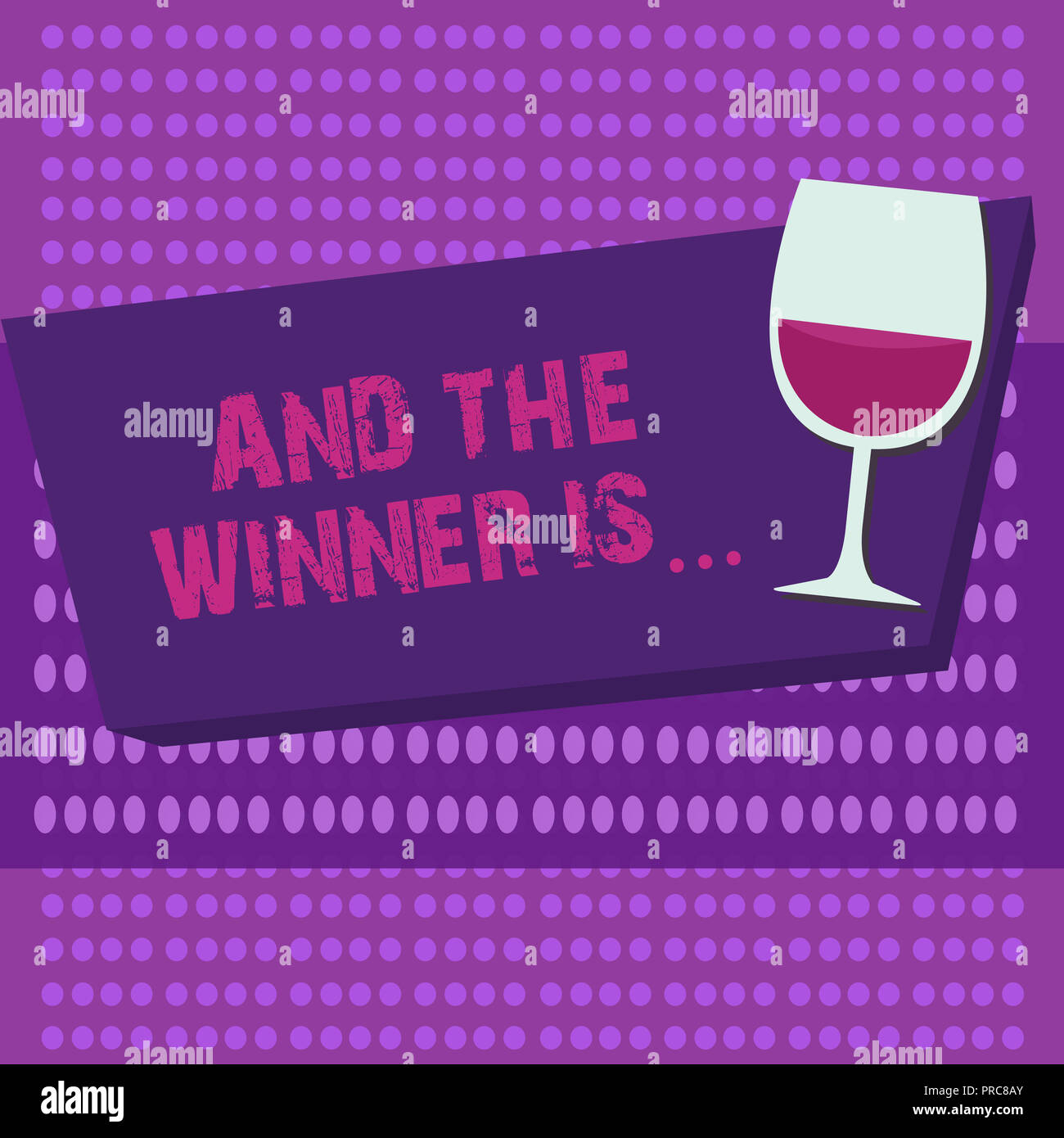 Writing note showing And The Winner Is.... Business photo showcasing ...