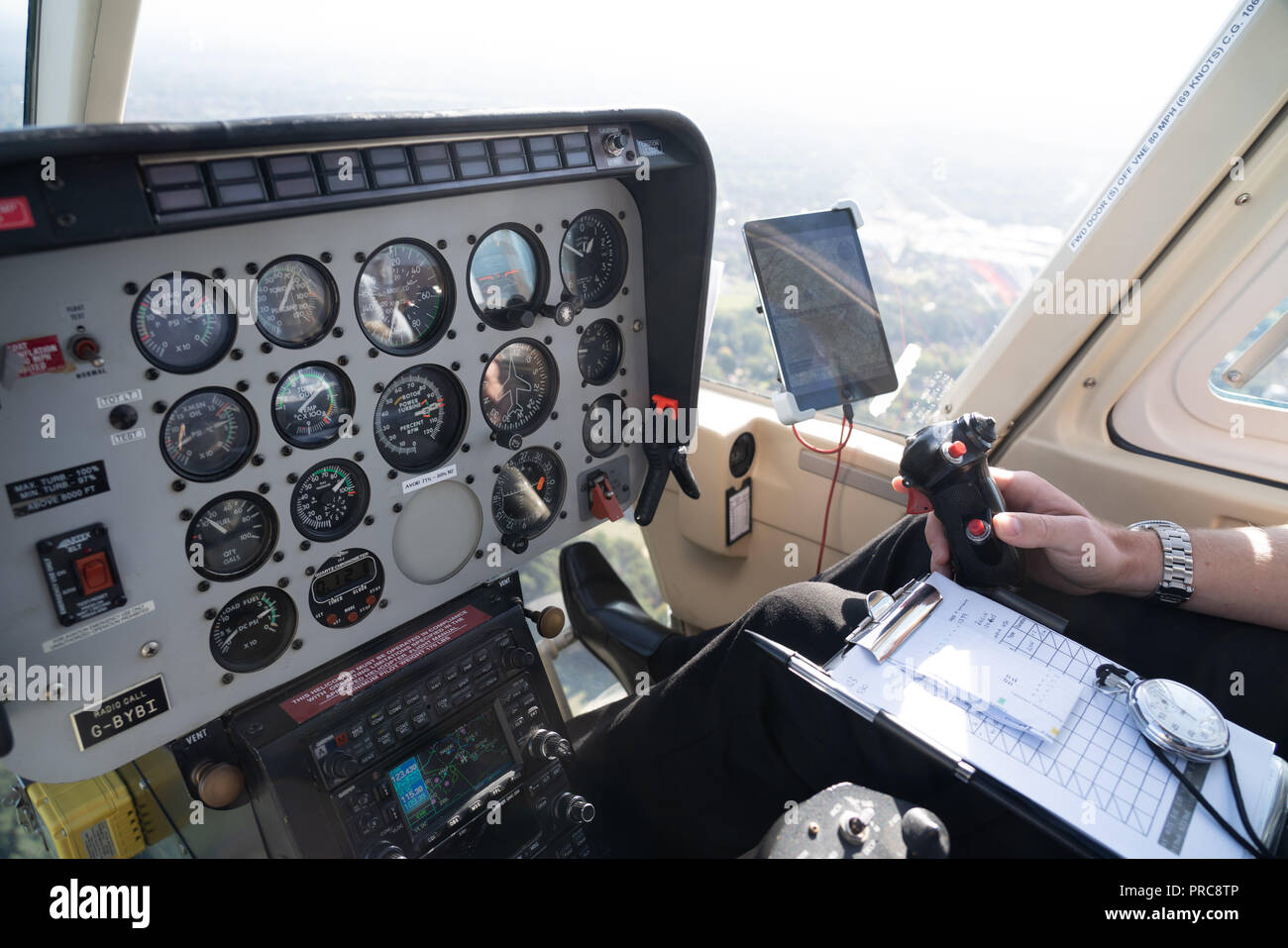 Bell jet ranger helicopter cockpit hi-res stock photography and images ...