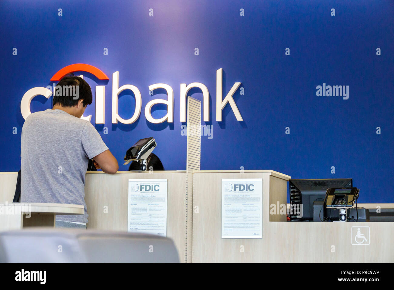 Bank Teller Counter High Resolution Stock Photography and Images - Alamy