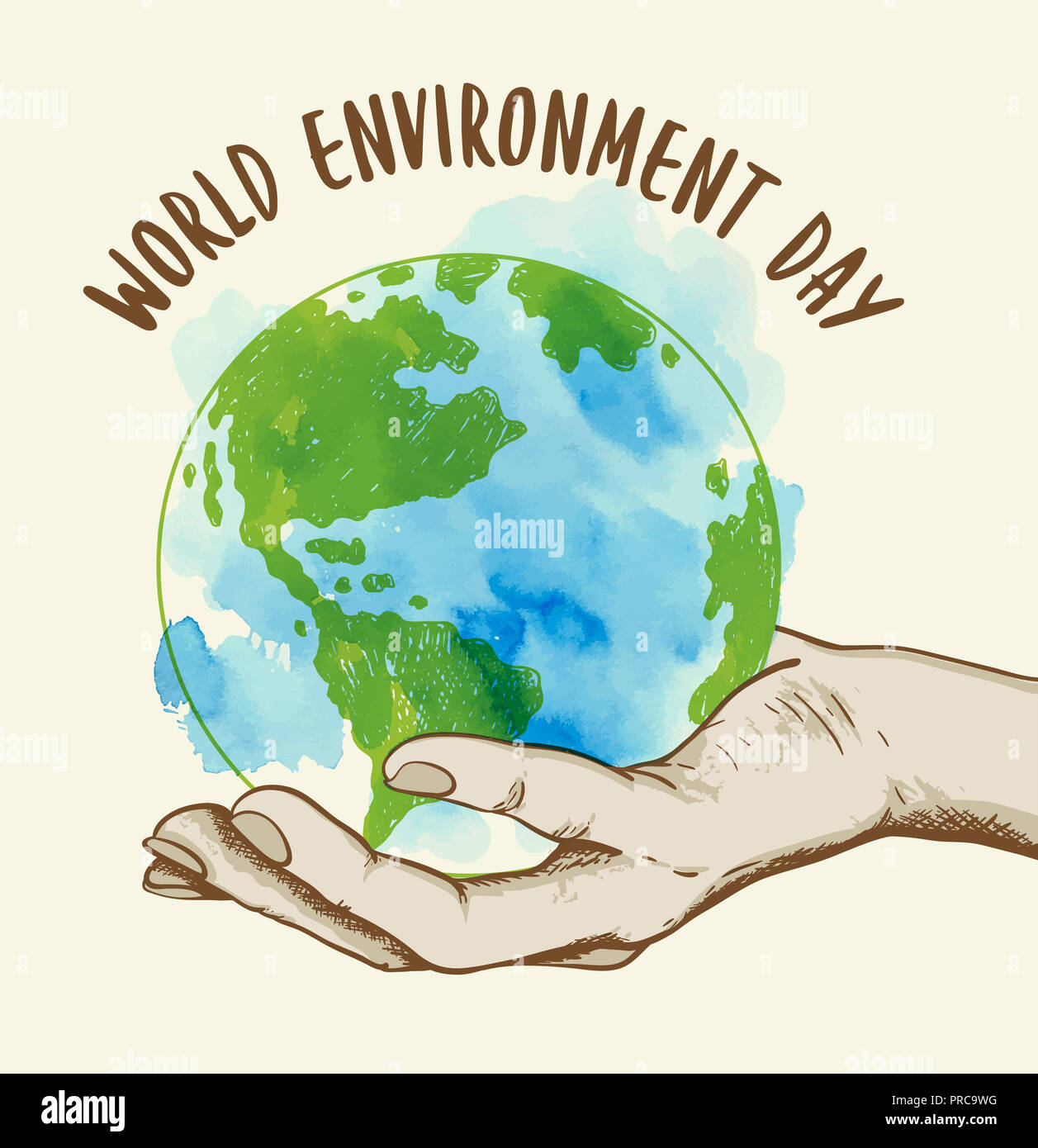 Background with planet Earth in human hand. Ecology concept for world ...