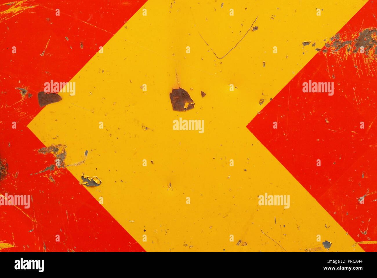 warning sign, red and yellow hazard stripes Stock Photo - Alamy