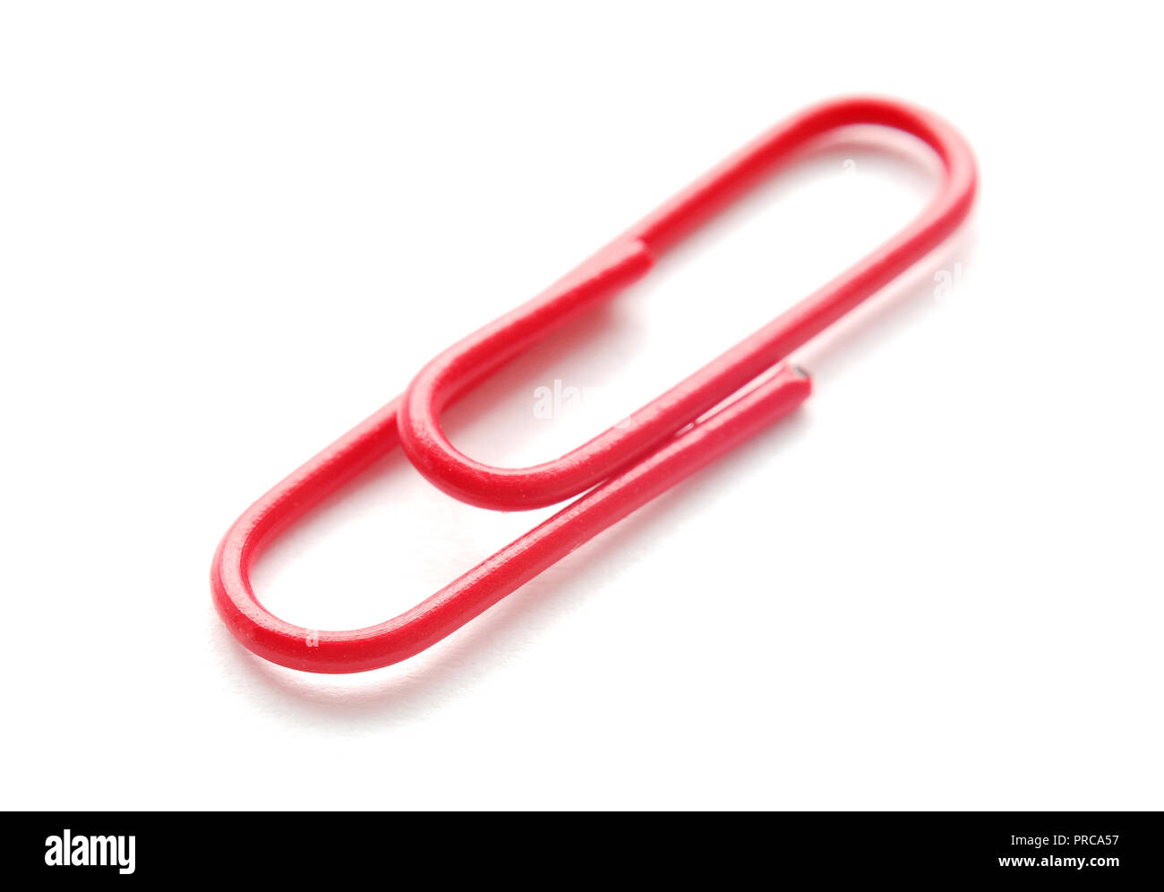 red metal paper clip closeup Stock Photo - Alamy