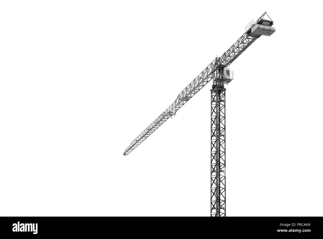 crane isolated on white background Stock Photo - Alamy