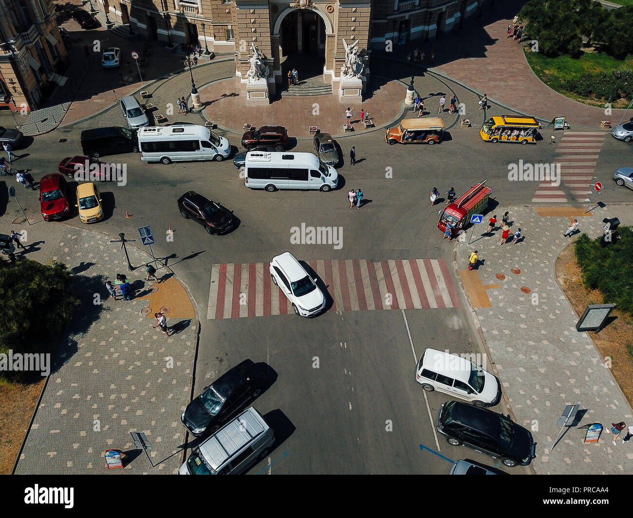 Main street intersection aerial hi-res stock photography and images - Alamy
