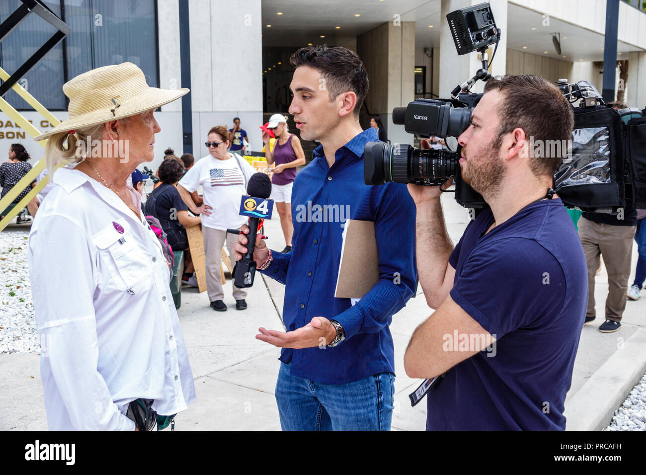 Miami Florida,demonstration demonstrating protest protesting,Families ...