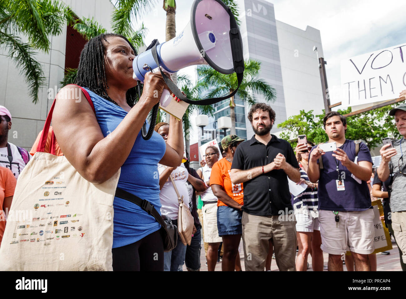 Miami Florida,demonstration demonstrating protest protesting,Families ...