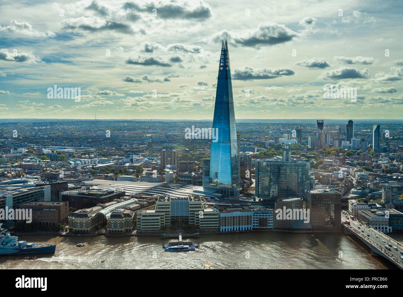 Aerial View of the Shard, London, UK Stock Photo - Alamy