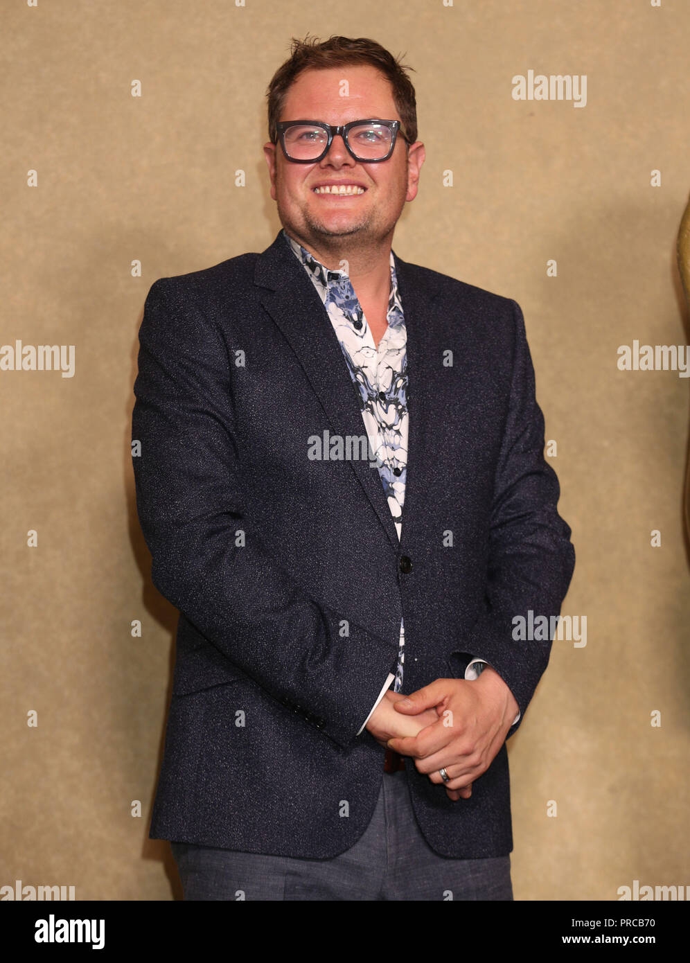 Alan Carr arriving for the Bafta tribute event to the ITV1 programme ...