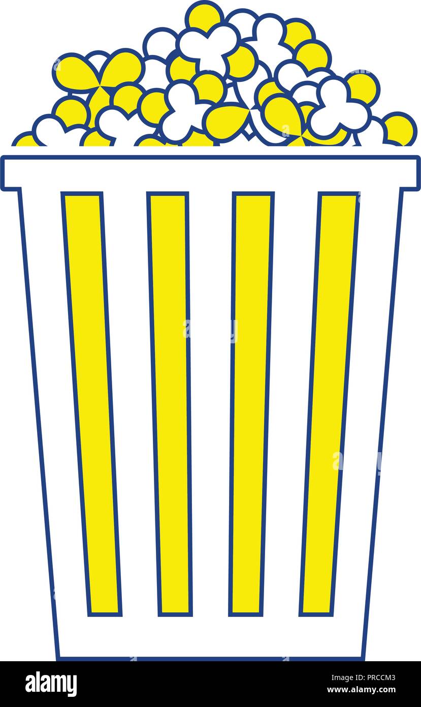 Hot butter popcorn Stock Vector Images - Alamy