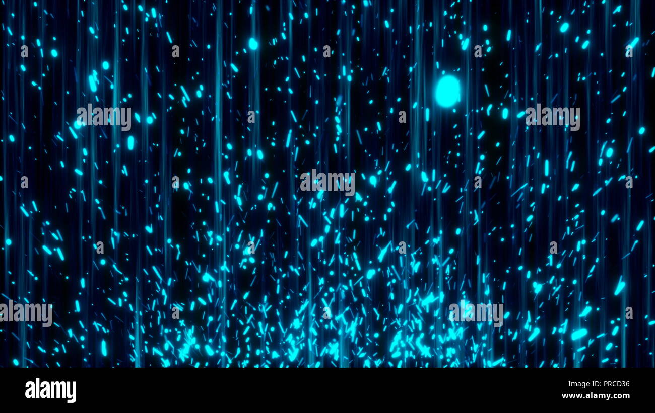 Many different vertical lines with sparkles in space - modern ...