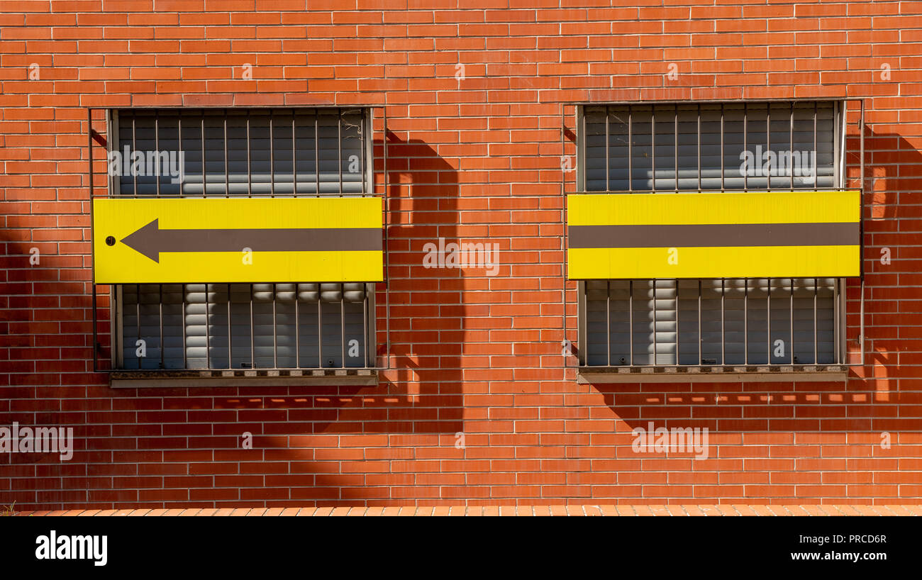 arrow indicating the direction to follow Stock Photo - Alamy