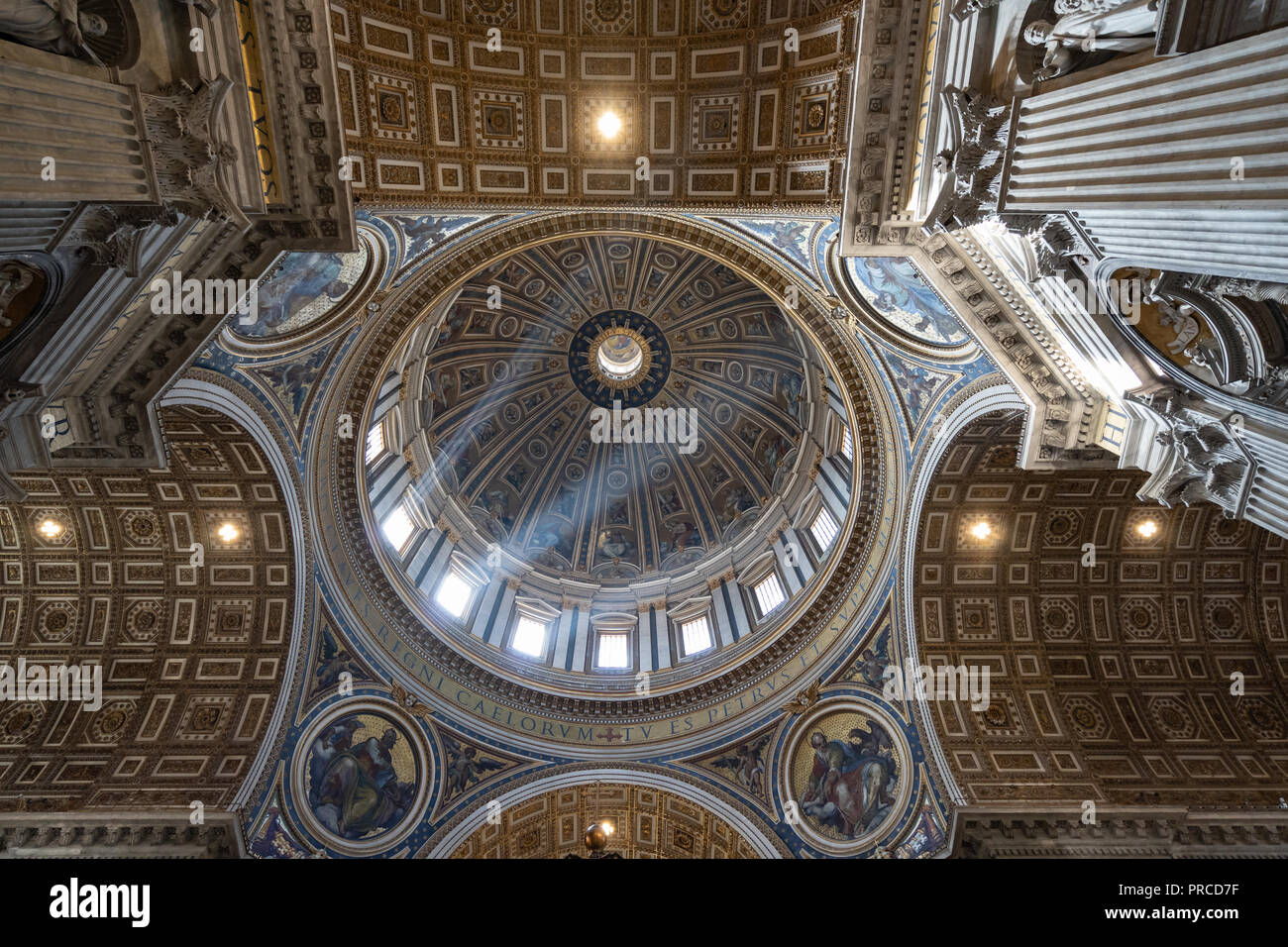 The Interior of the Dome of St. Peter, Rome, Italy Stock Photo - Alamy