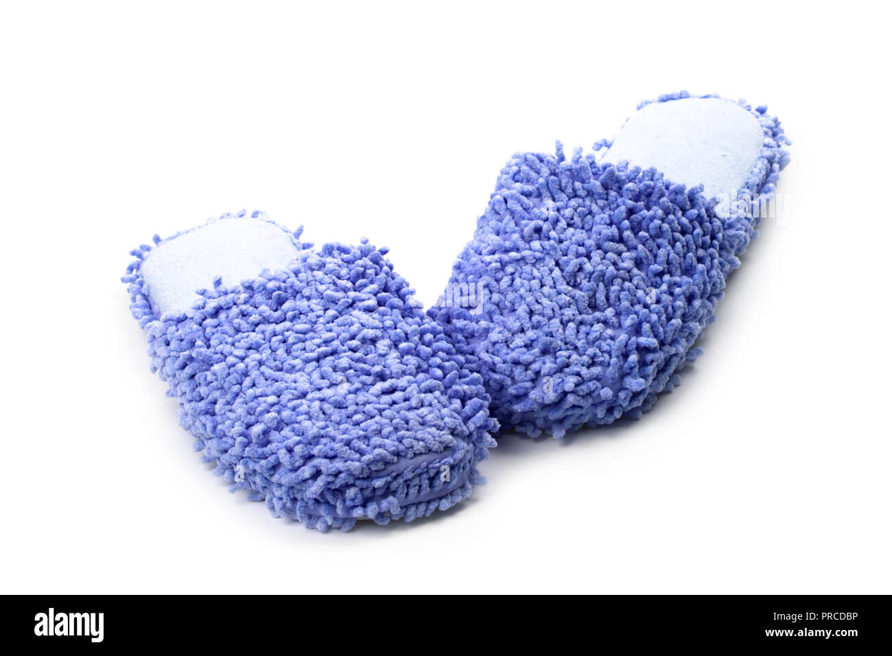 blue slippers isolated on a white background Stock Photo - Alamy
