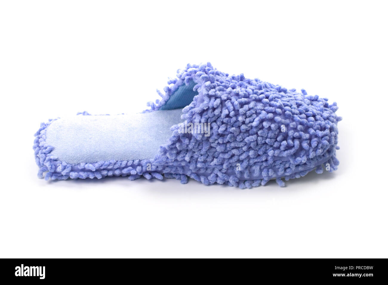 blue slipper isolated on a white background Stock Photo - Alamy