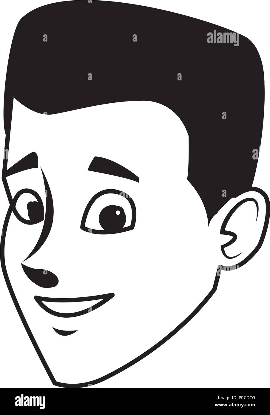 Young white man little Stock Vector Images - Alamy