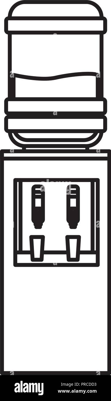 Black office water bottle Stock Vector Images - Alamy