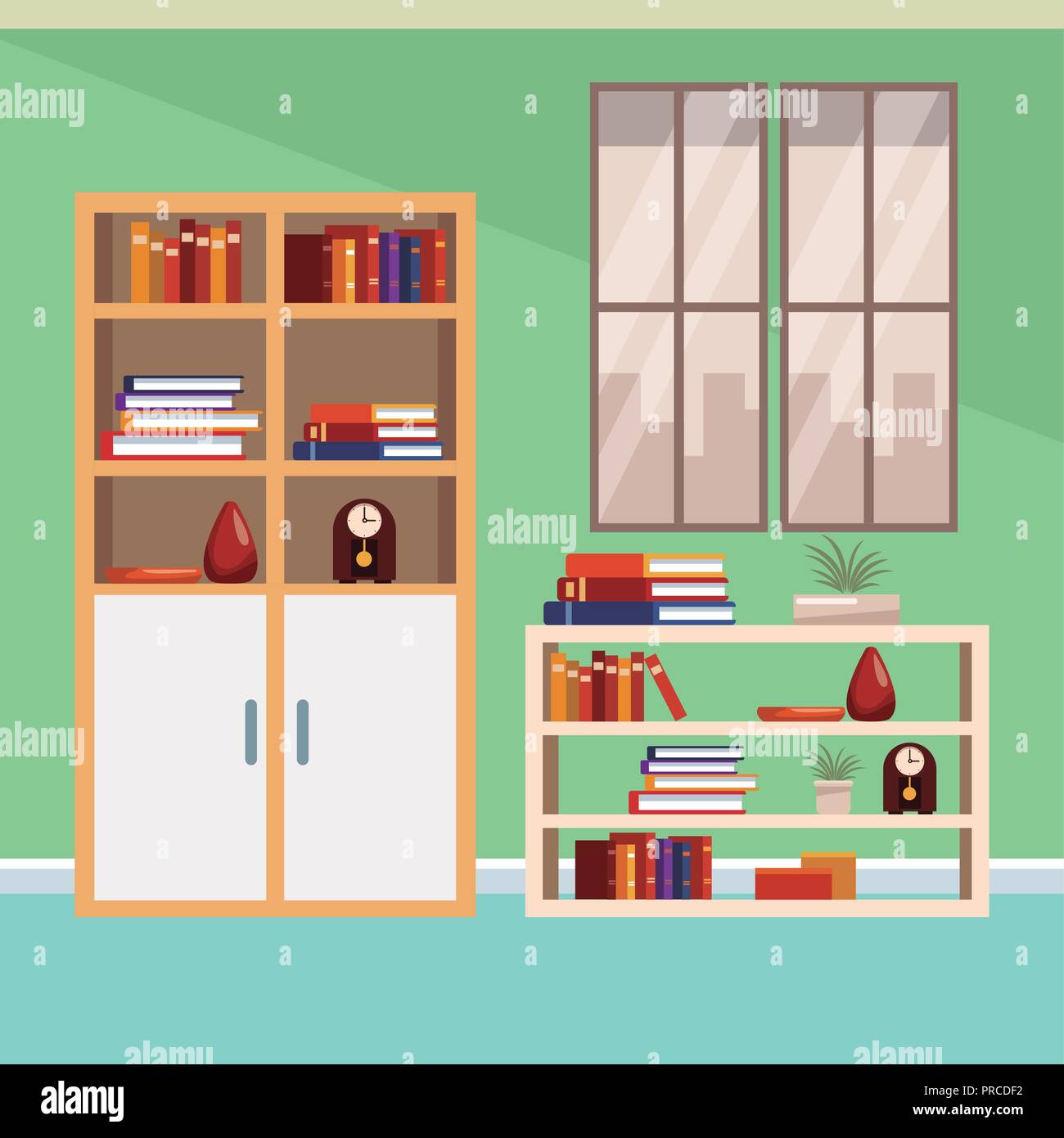 Contemporary living room detail Stock Vector Images - Alamy