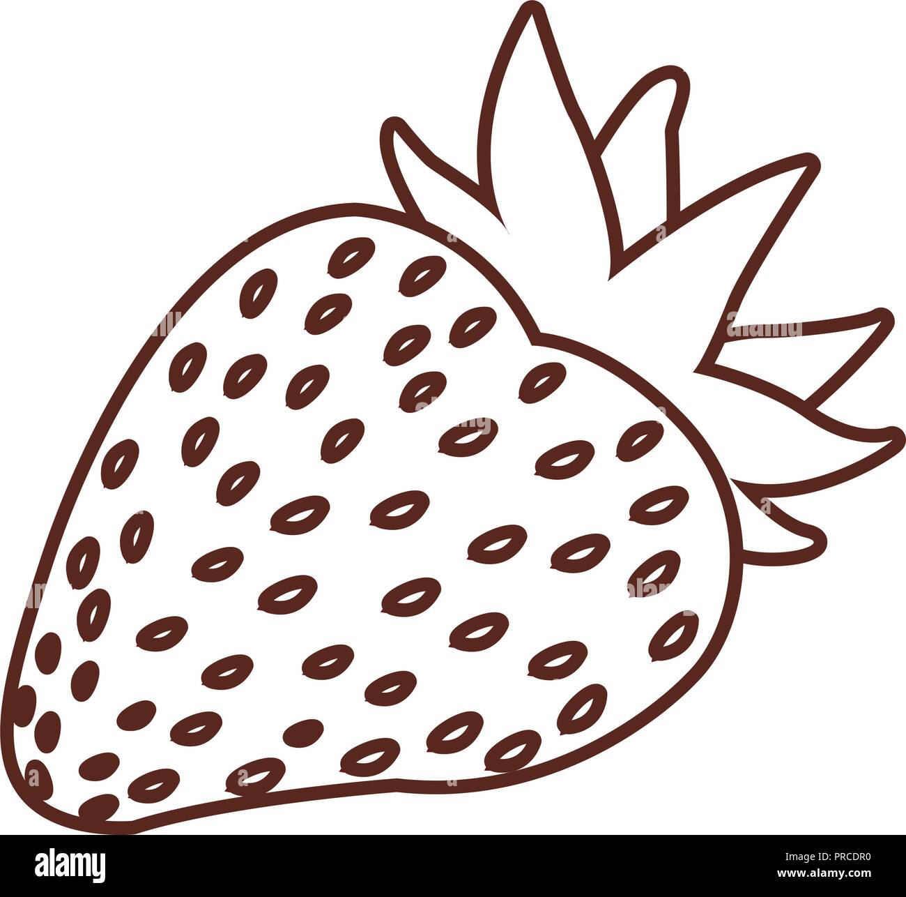 Strawberry fruit isolated Stock Vector Image & Art - Alamy