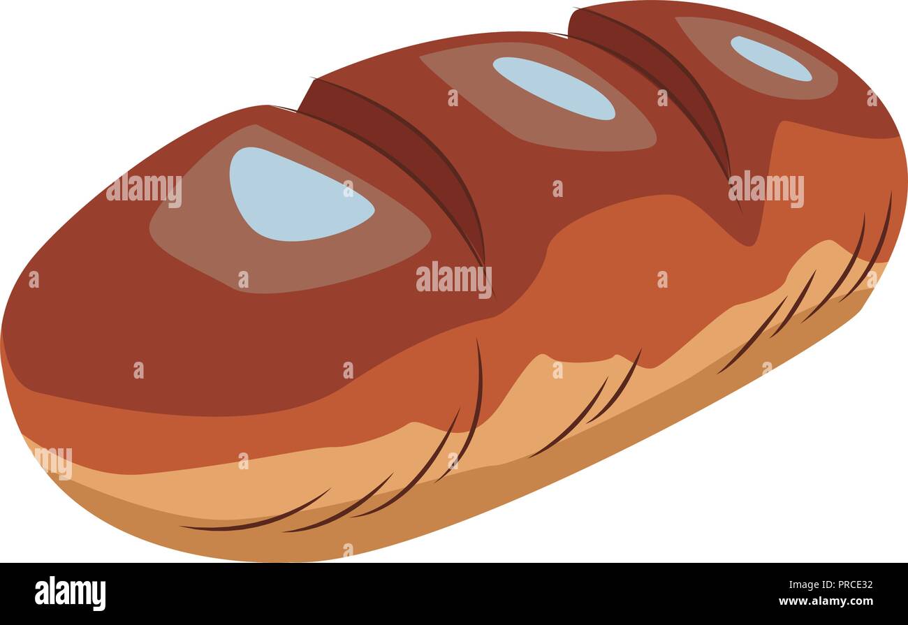 Fresh loaf crispy bread Stock Vector Images - Alamy