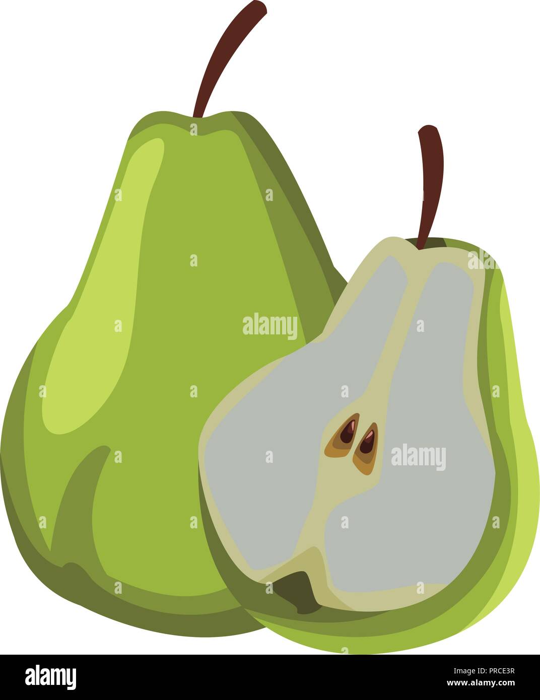 Prepared pear Stock Vector Images - Alamy