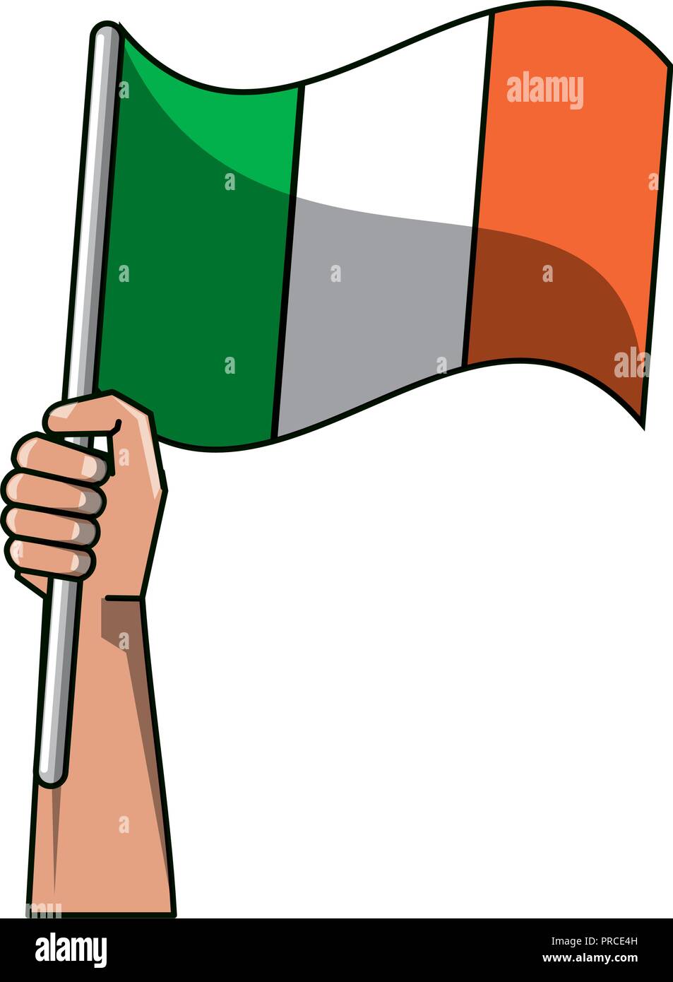 Hand holding ireland flag Stock Vector Image & Art - Alamy