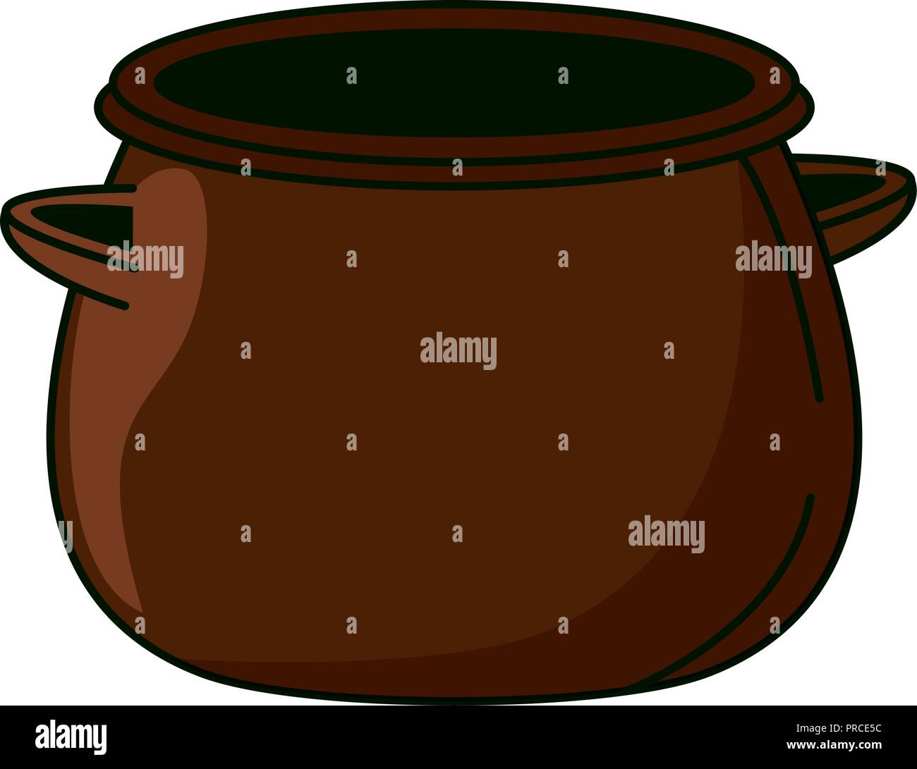 Empty pot isolated Stock Vector Image & Art - Alamy
