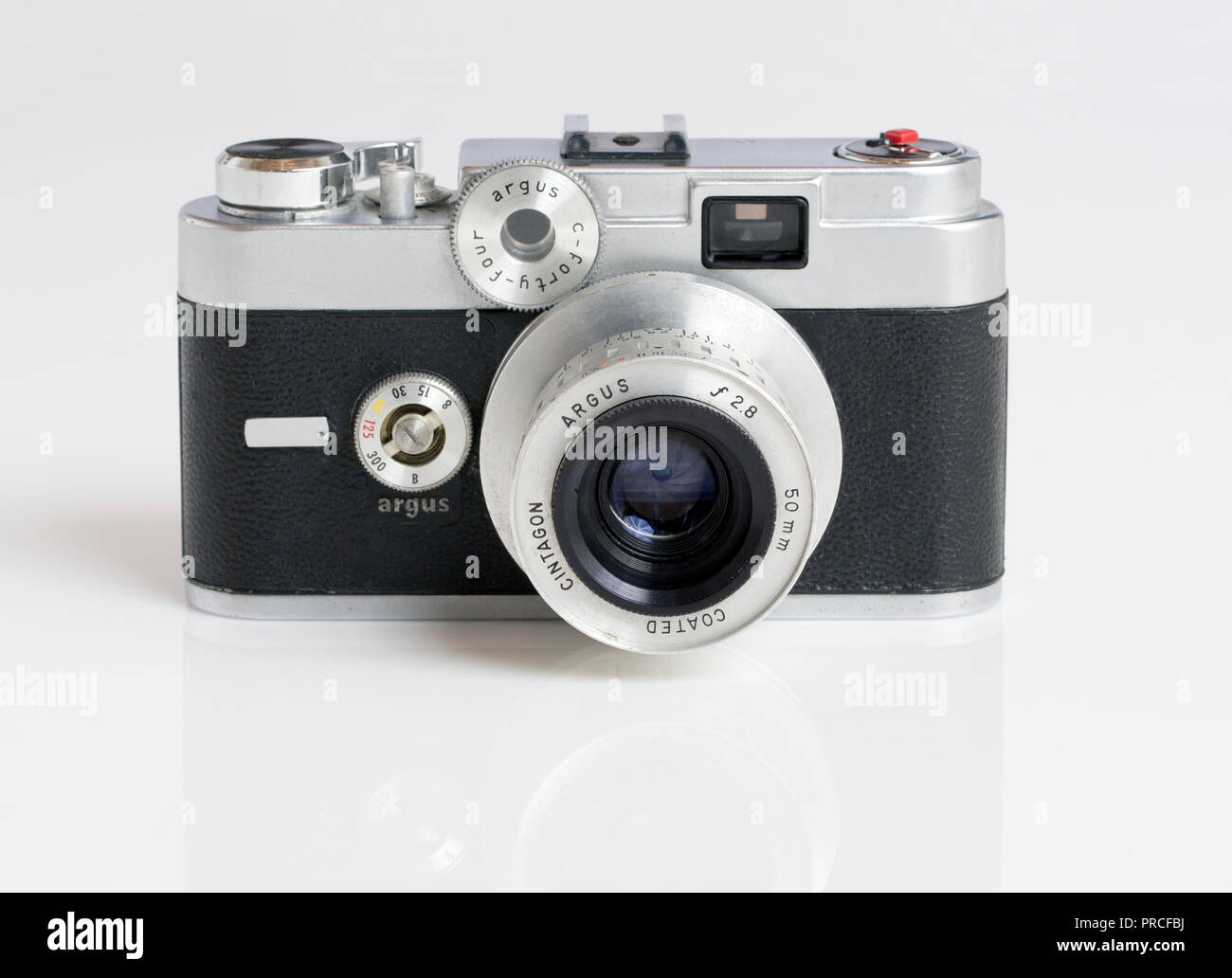 An American made Argus C44R 35mm rangefinder film camera with a ...