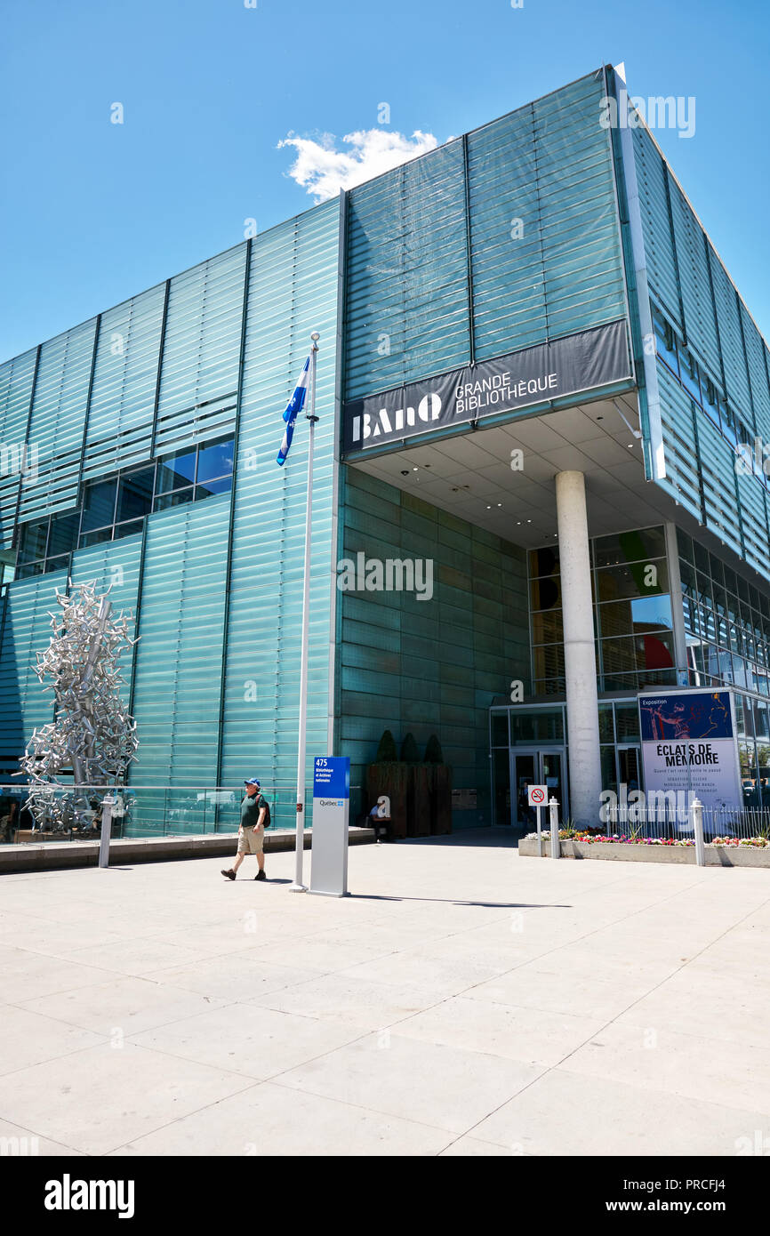 Montreal, Canada - June, 2018: library building in Downtown Montreal ...