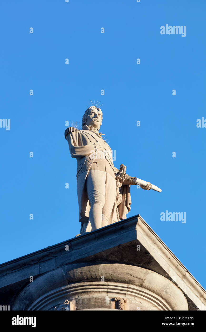 French missionary Nelson's column monument in Montreal, Quebec, Canada ...