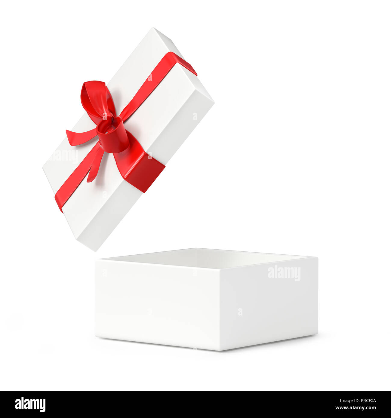 Christmas gift box empty Cut Out Stock Images & Pictures - Alamy