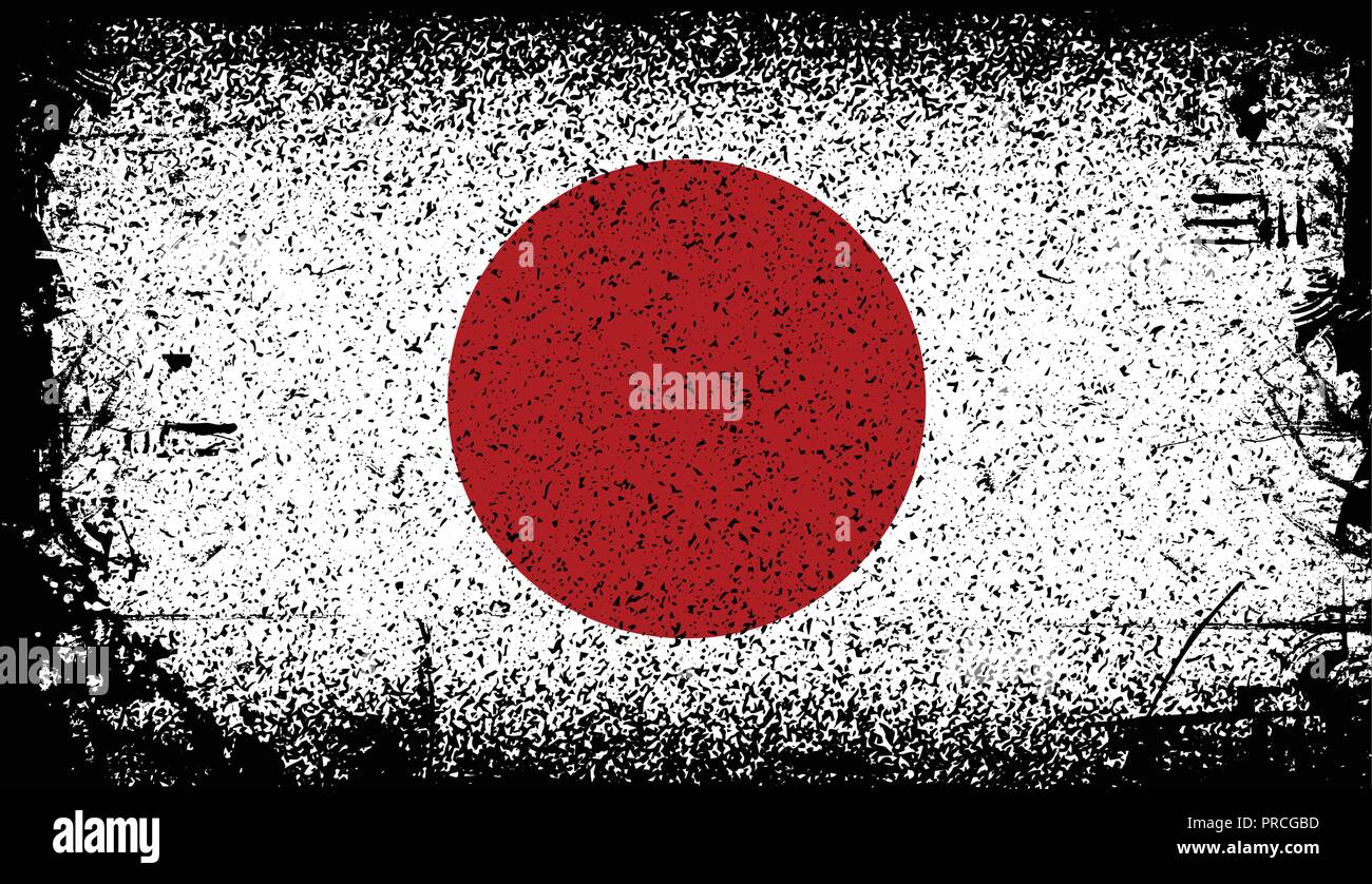 japan Grunge flag Stock Vector Image & Art - Alamy