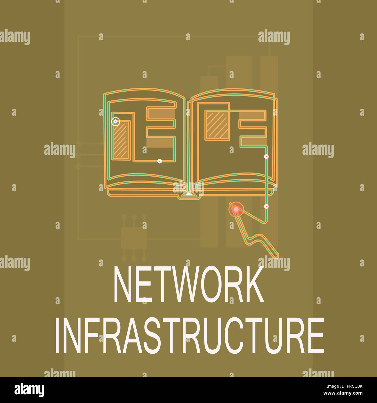 Conceptual Hand Writing Showing Network Infrastructure Business Photo Text Hardware And