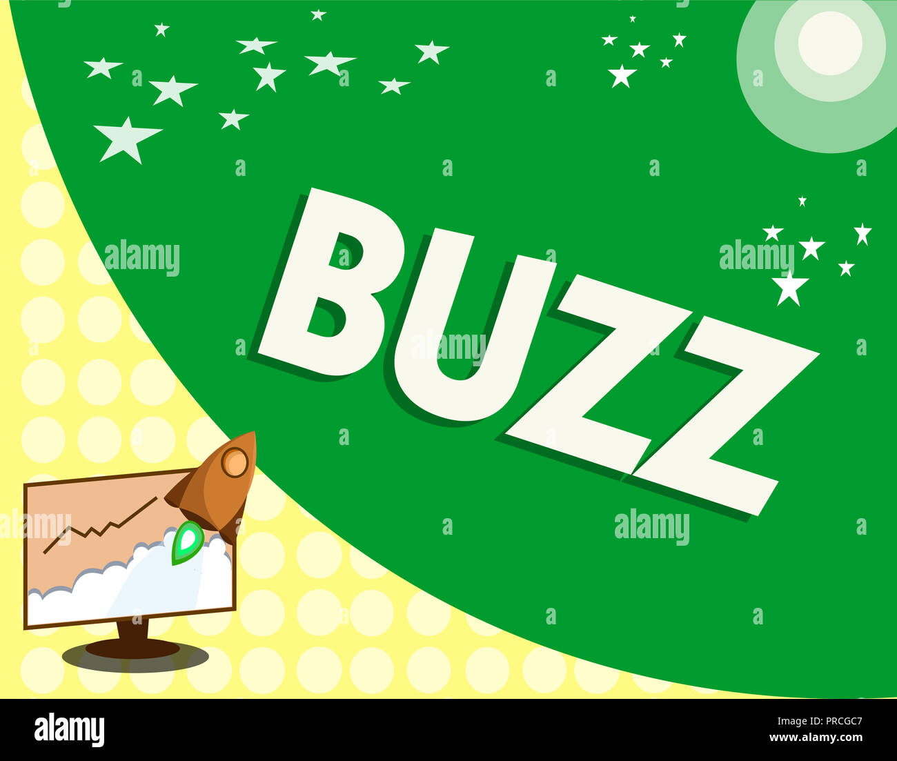 Text sign showing Buzz. Conceptual photo Move quickly Atmosphere of ...