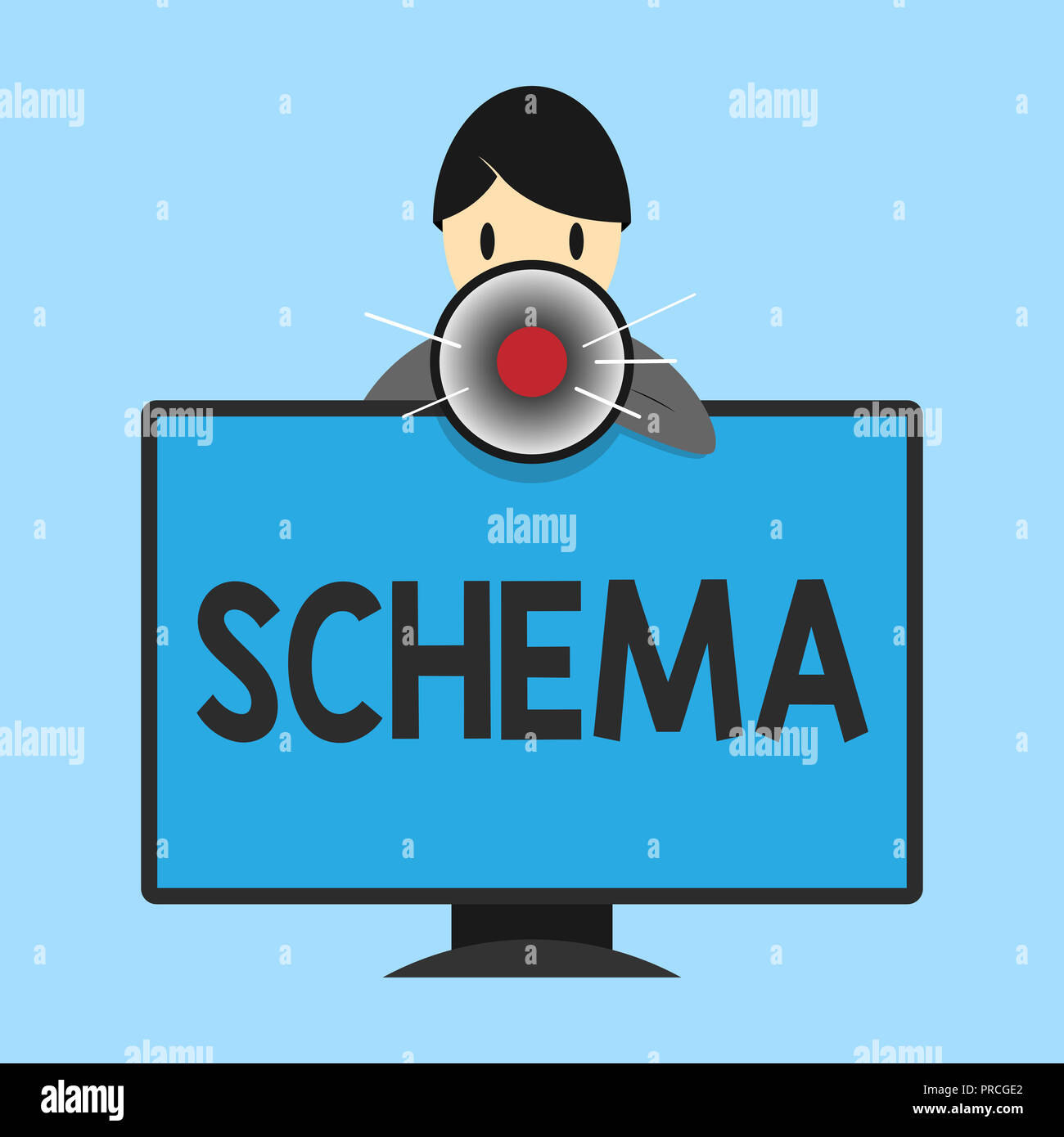 Word writing text Schema. Business concept for representation of plan ...