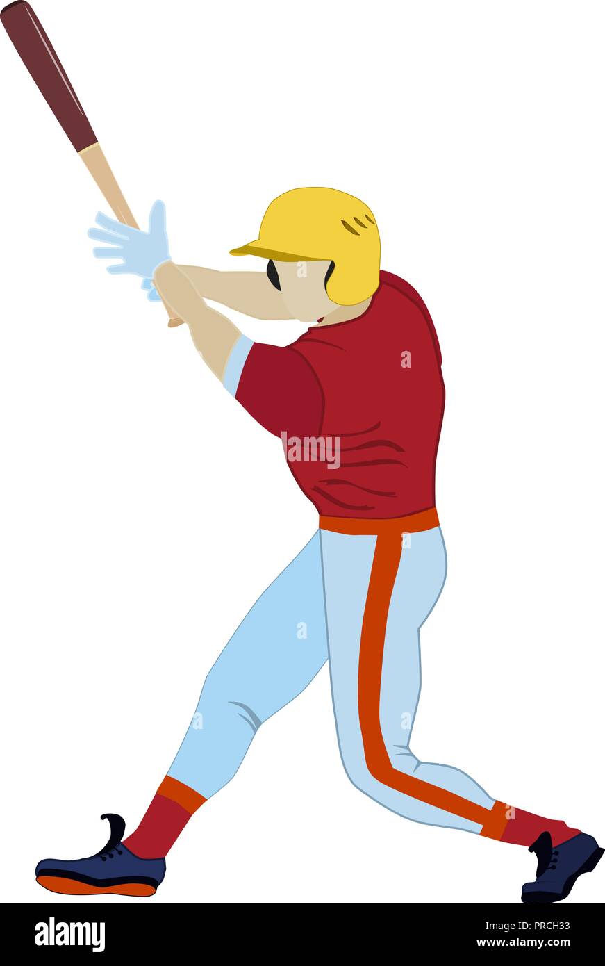 Batter player Stock Vector Images - Alamy