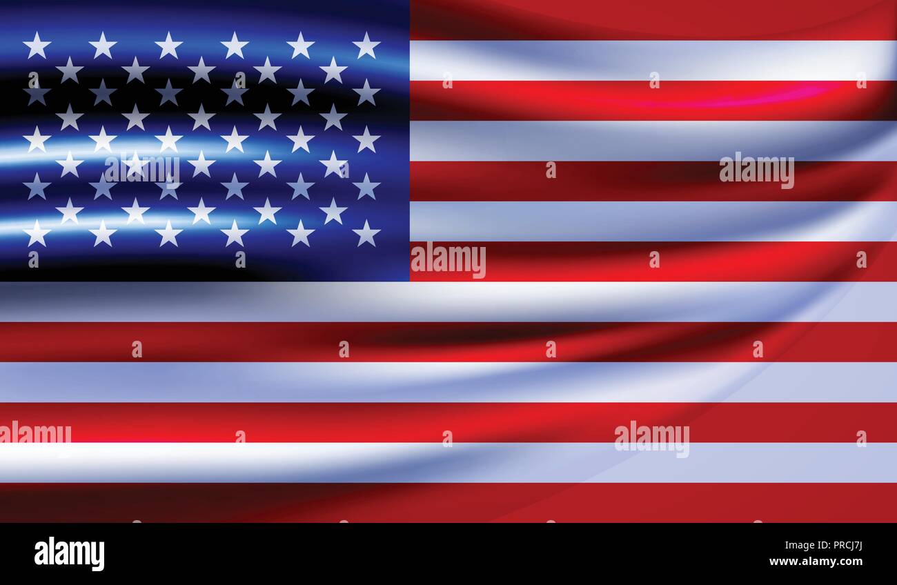USA Flag vector. United States Flag Background vector Illustration ...