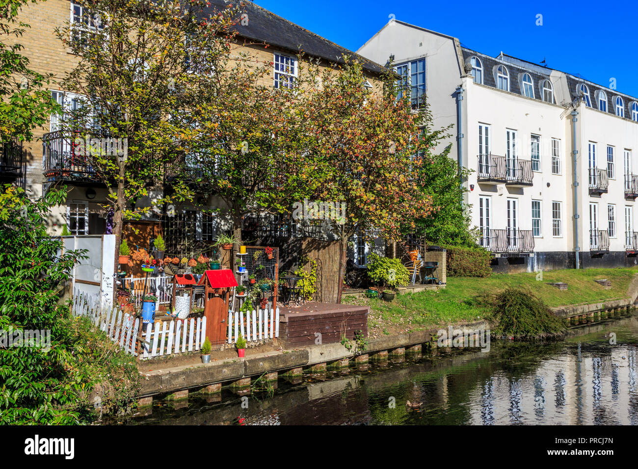 bishops stortford along tow path river stort quaint historic market ...