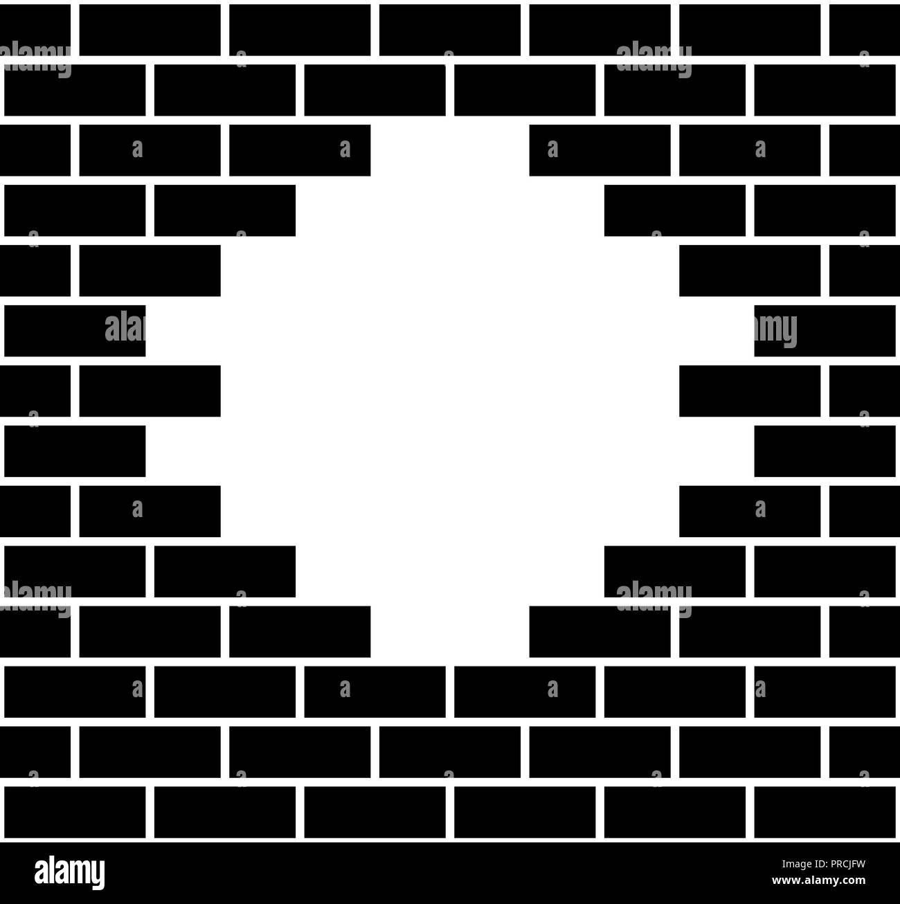 Brick layout Black and White Stock Photos & Images - Alamy