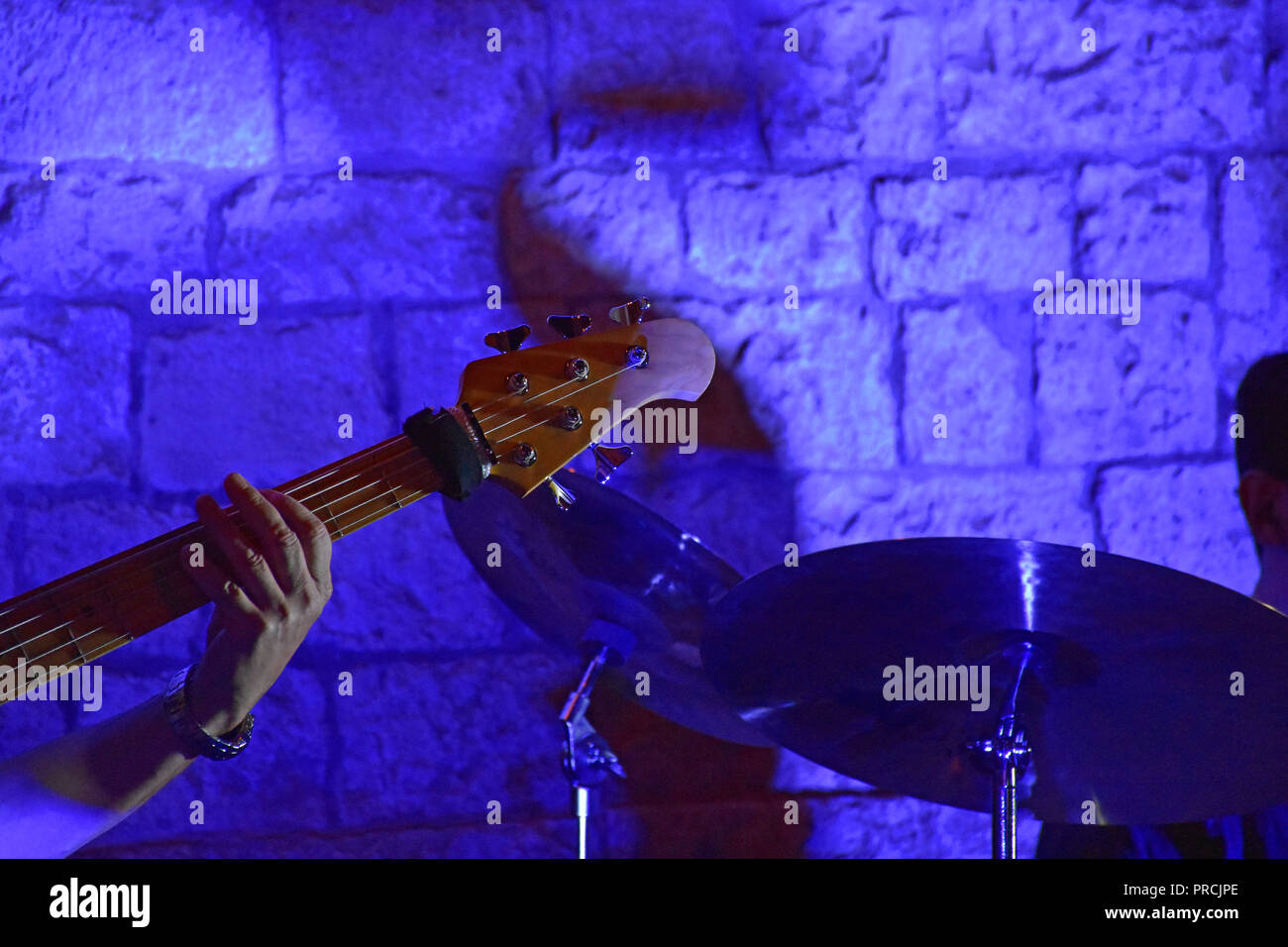 Details of musical instruments during a concert Stock Photo - Alamy