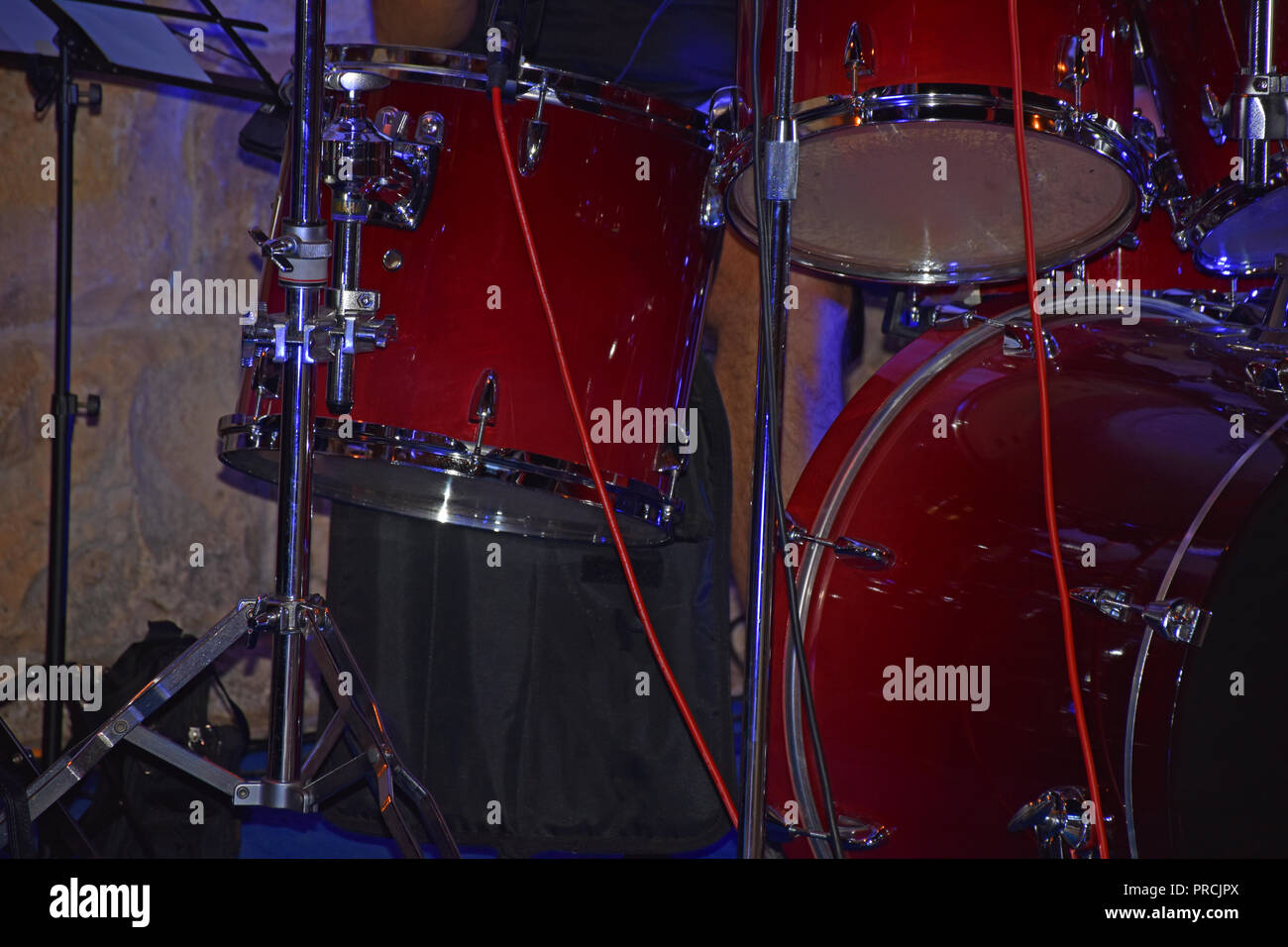 Details of musical instruments during a concert Stock Photo - Alamy