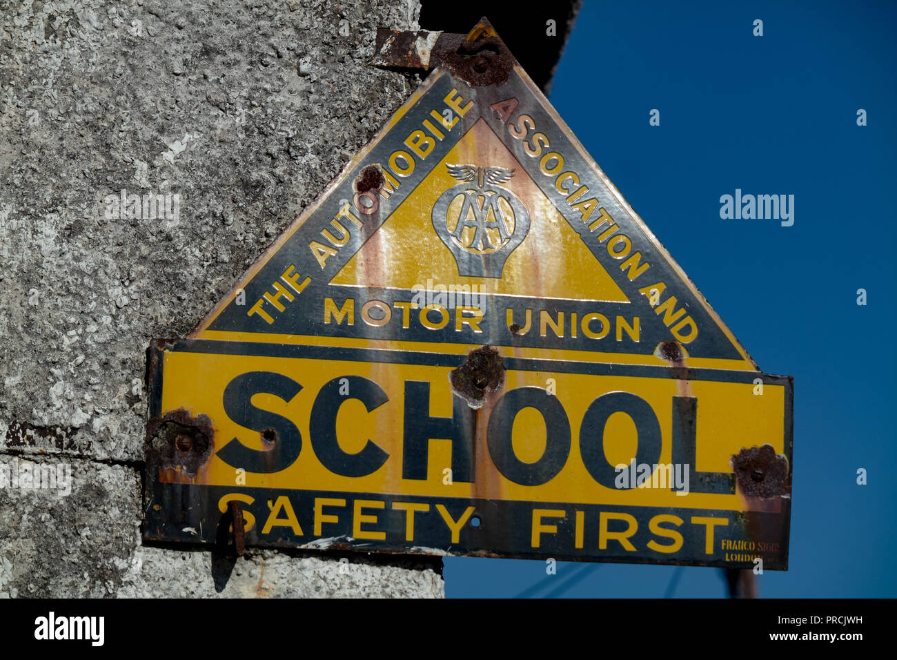 Old aa signs hi-res stock photography and images - Alamy