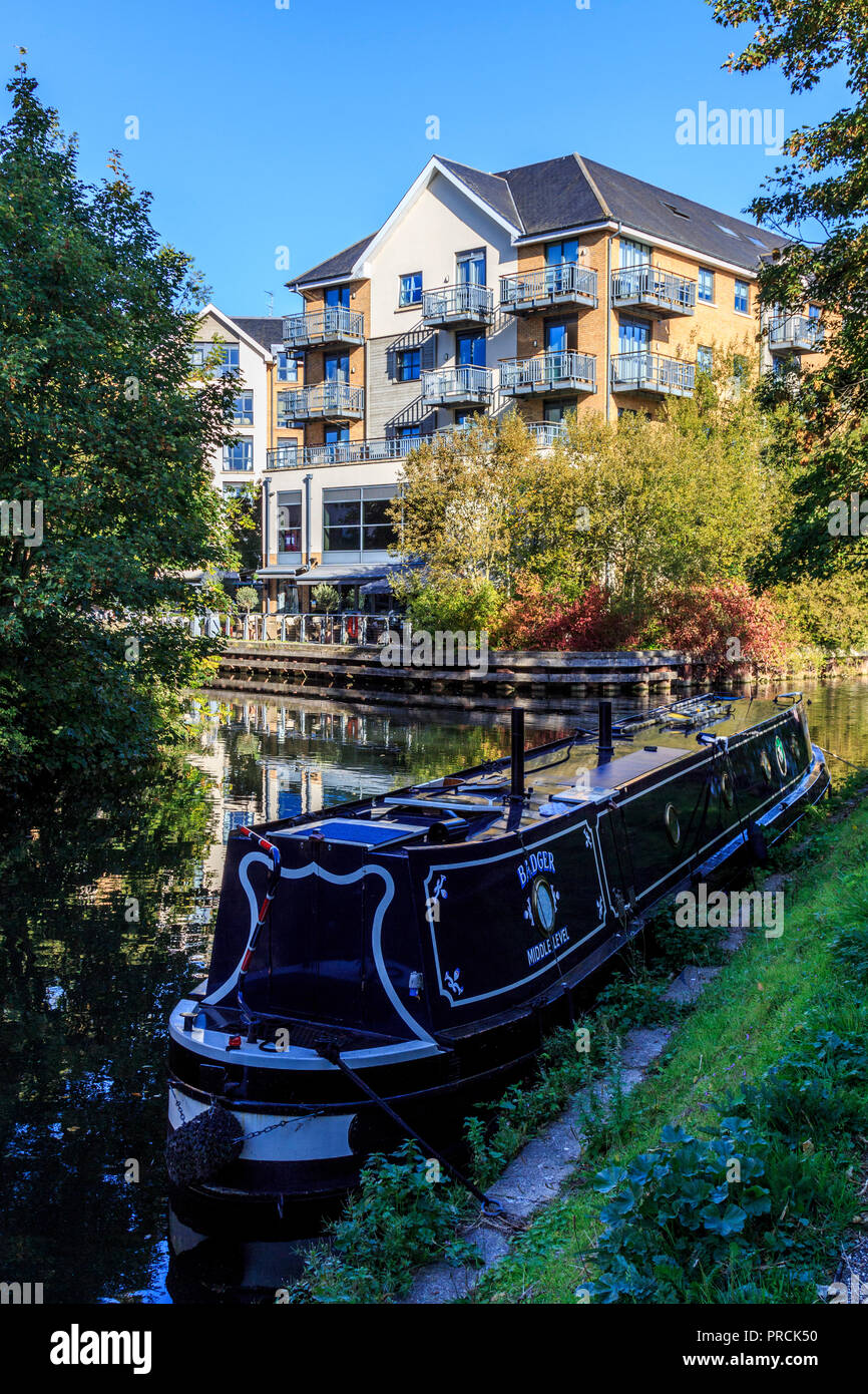 bishops stortford along tow path river stort quaint historic market ...