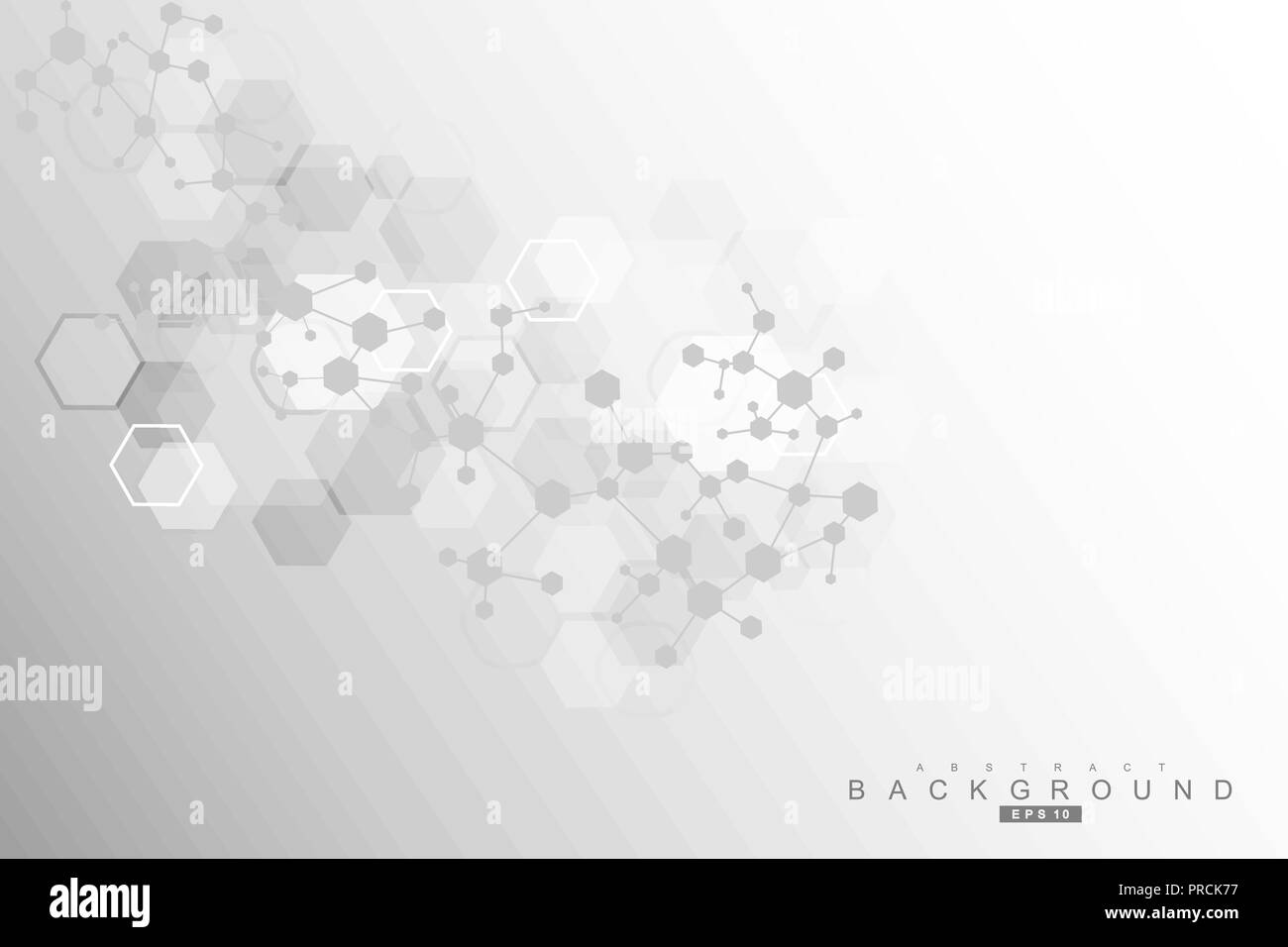 Hexagonal Abstract Background Big Data Visualization Global Network