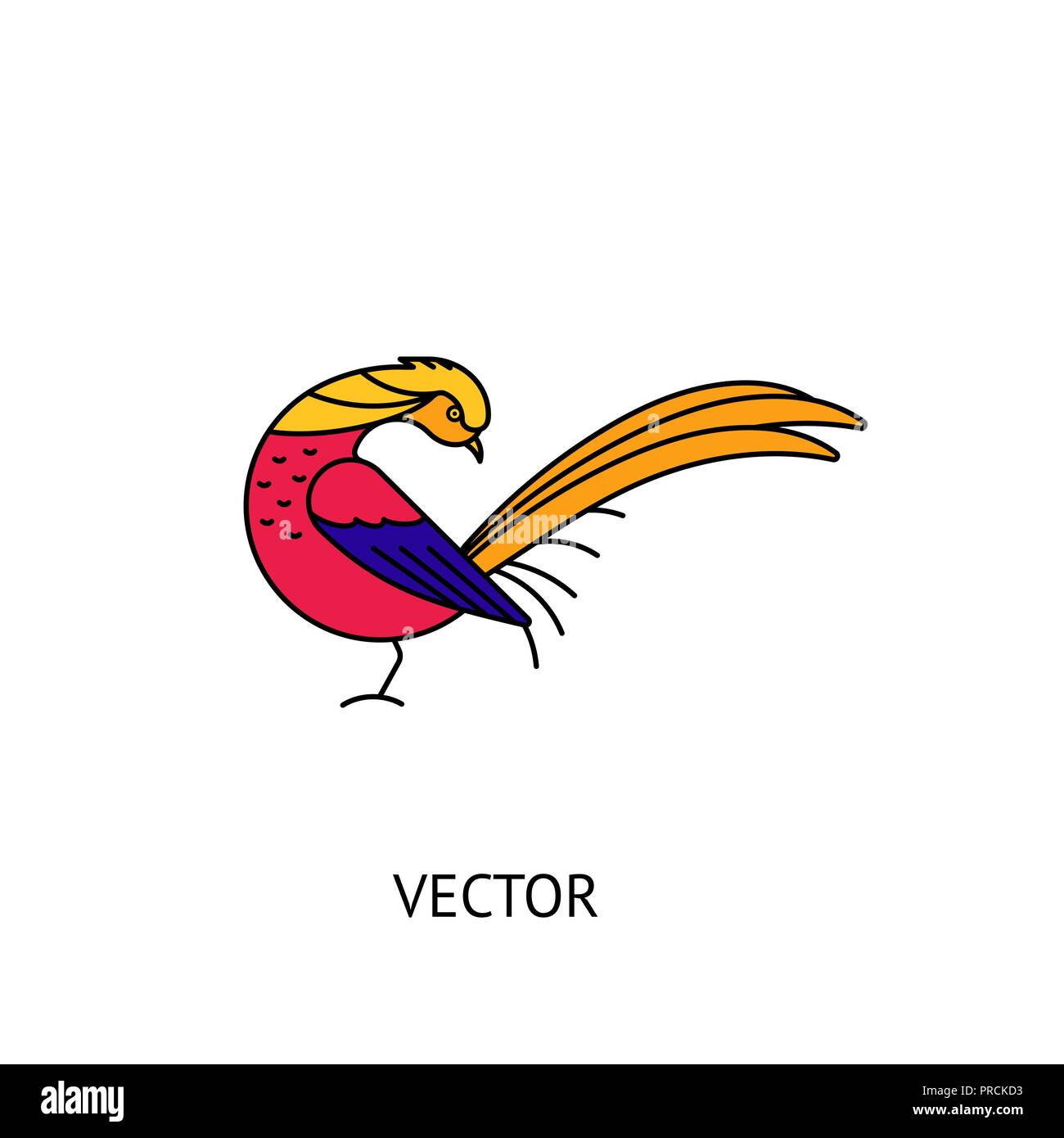 Golden pheasant bird icon Stock Vector Image & Art - Alamy