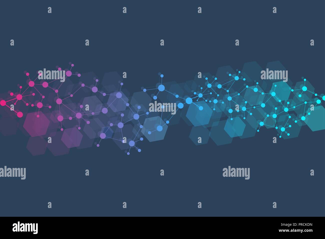 Structure molecule and communication. Dna, atom, neurons. Scientific ...