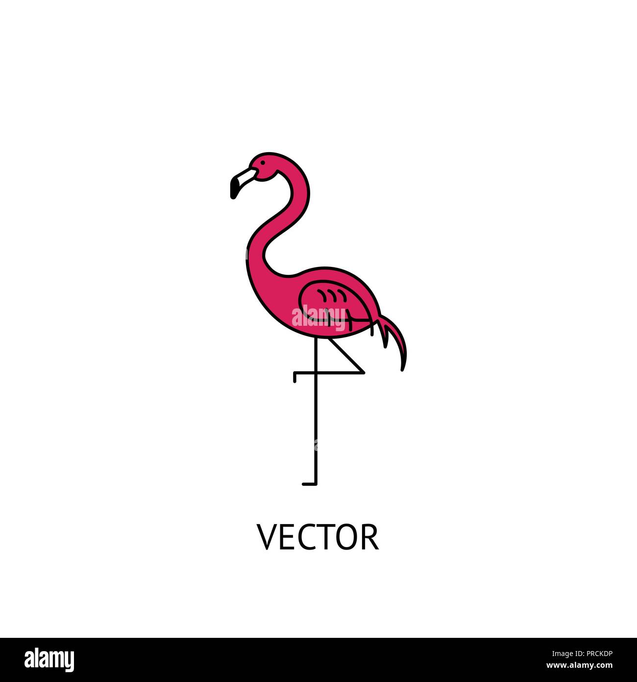 Flamingo Icon Stock Vector Images - Alamy