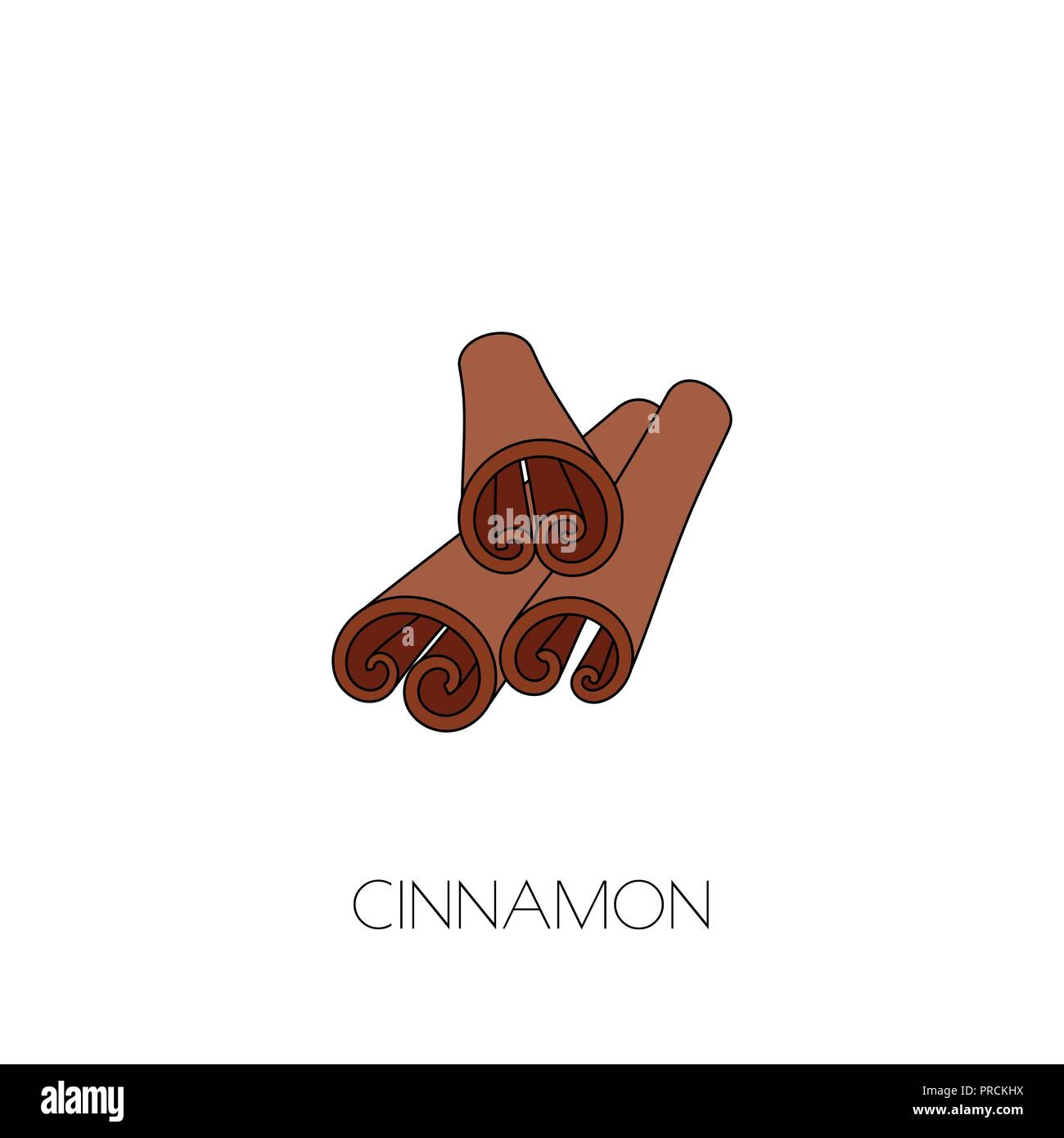Spice cinnamon icon Stock Vector Image & Art - Alamy