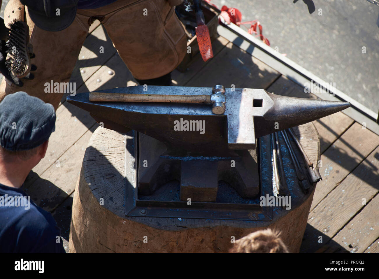 Anvil and Blacksmith Stock Photo - Alamy